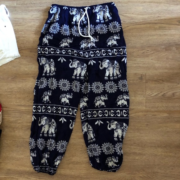 Chang Suk | Pants & Jumpsuits | Blue Elephant Pants | Poshmark
